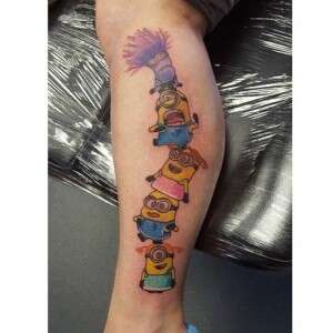 36 Mais Criativas Tatuagens De Minions